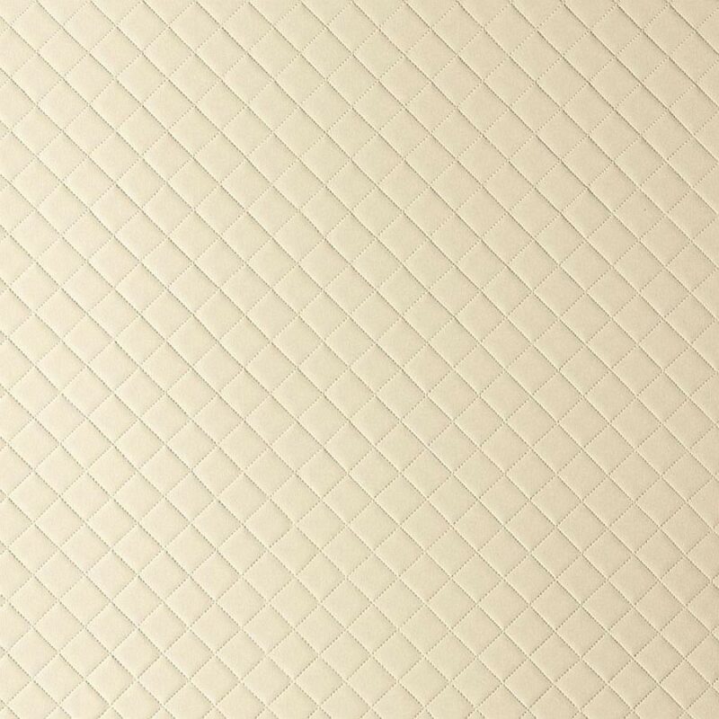 Wall panel WallFace 3D leather look 13863 ROMBO 40 Creme matt self ...